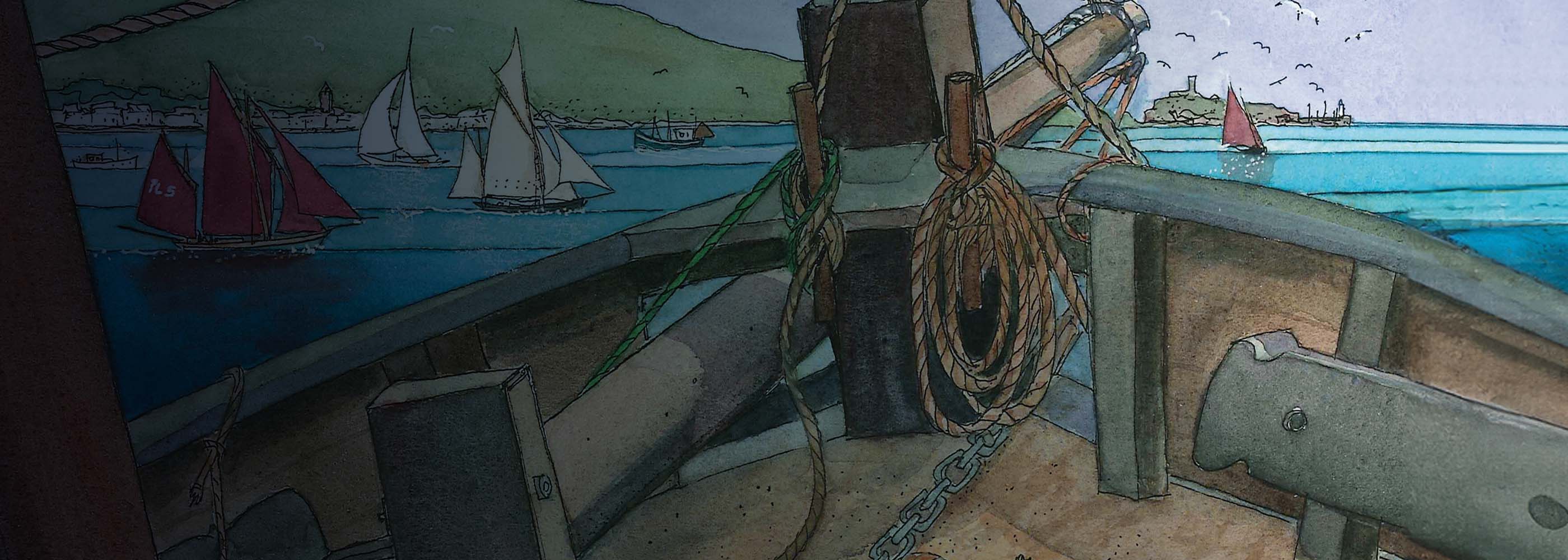 Isle of Man Stamps & Coins presents Peel Traditional Boats by Nicola D ...