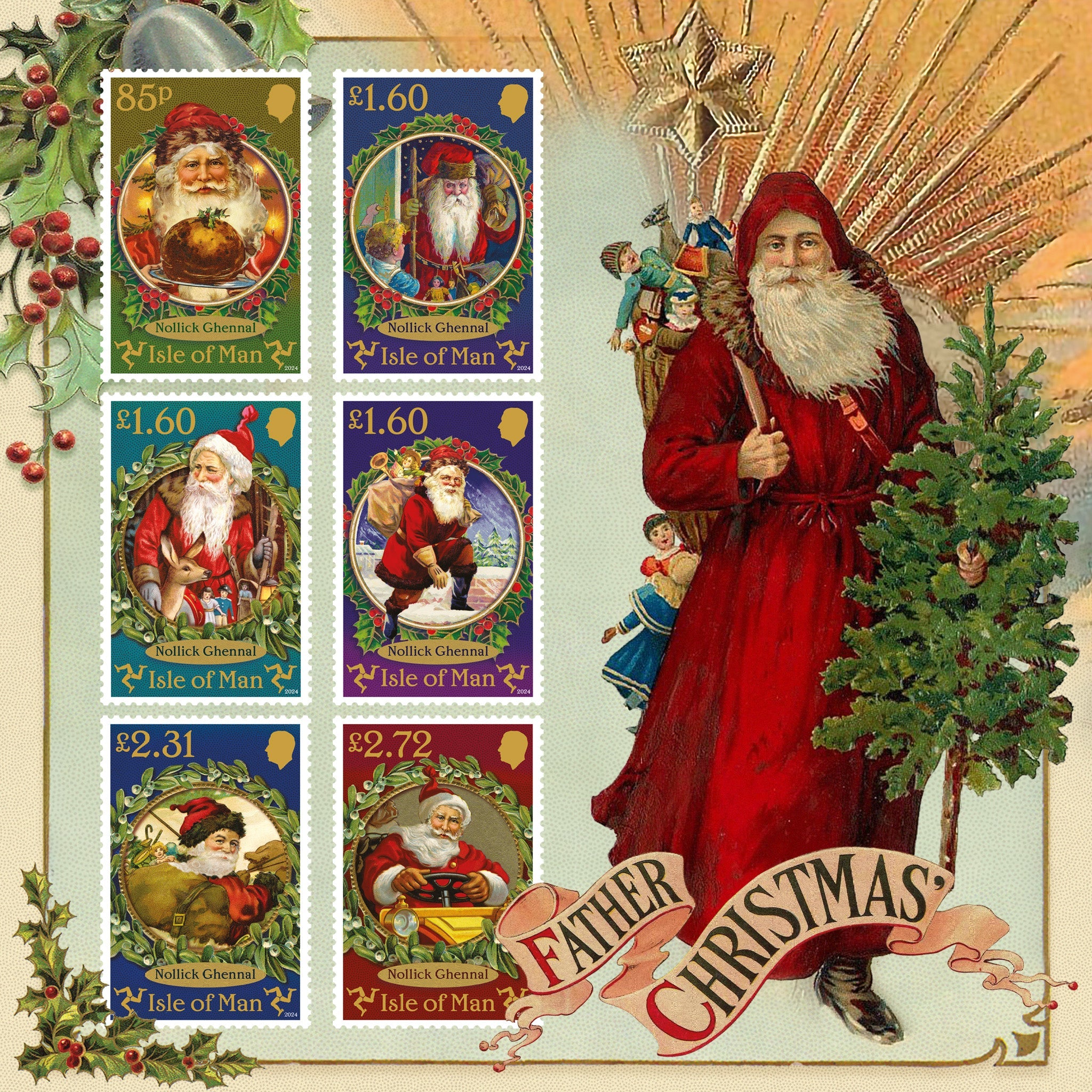 Father Christmas – Isle of Man Stamps and Coins